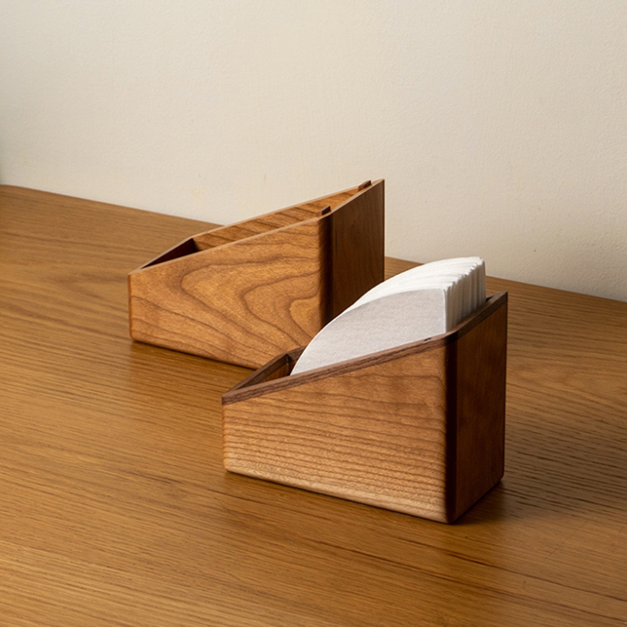 Solid Wood Coffee Filter, Dust Filter Case, V60 Filter Case, Black ...