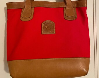 Red Canvas Bag - Etsy