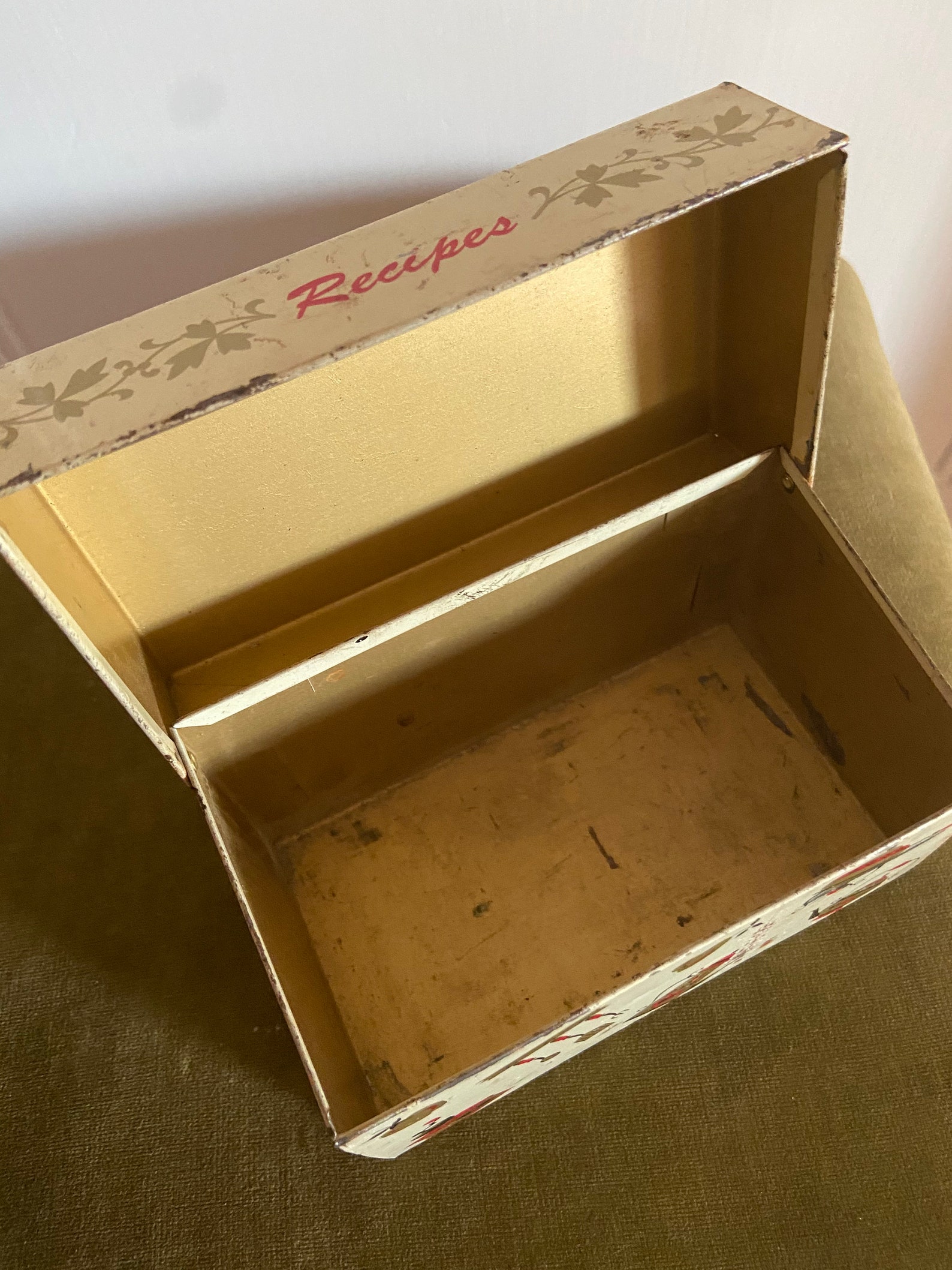 Vintage Recipe Box - Etsy