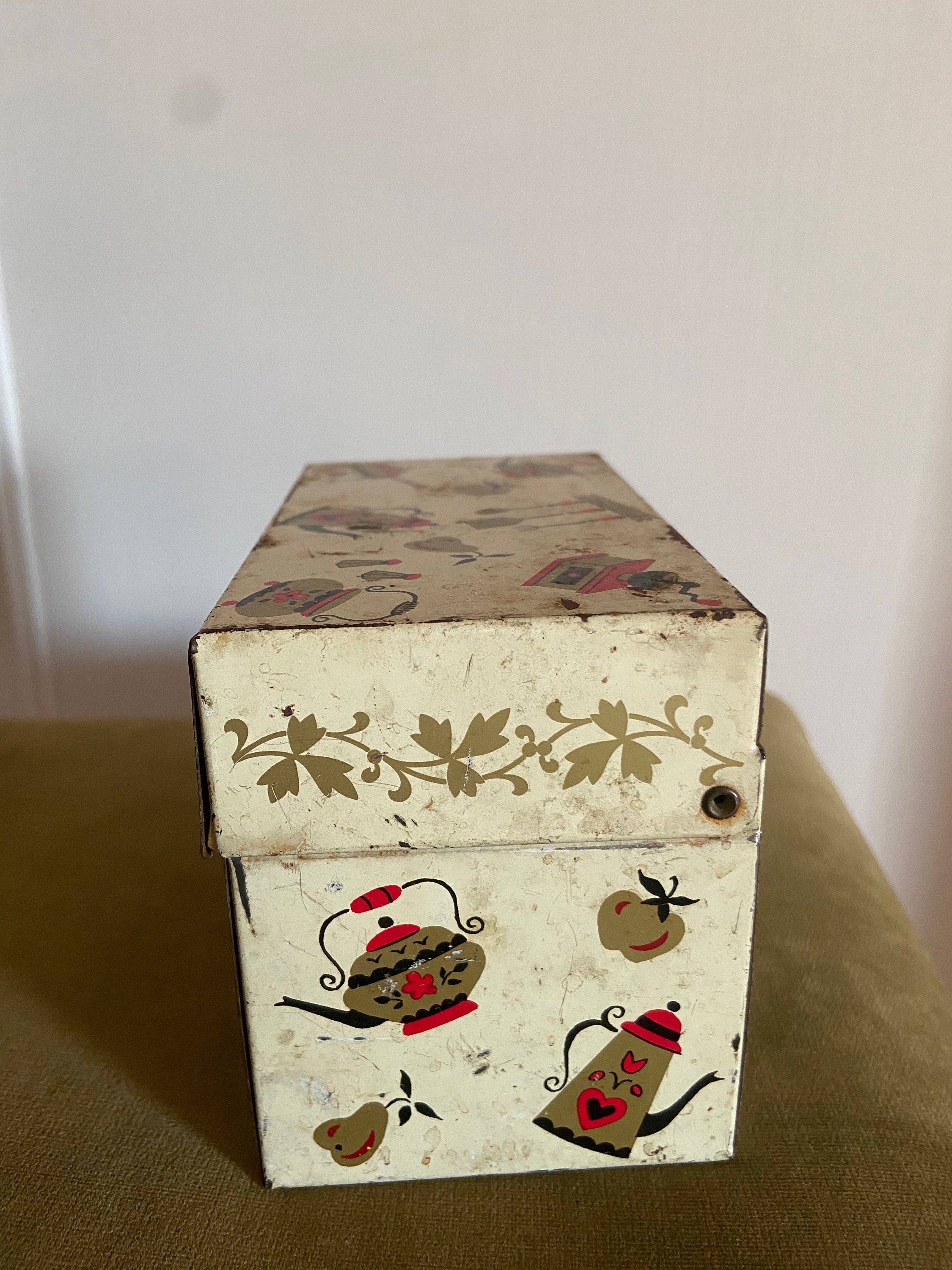 Vintage Recipe Box - Etsy