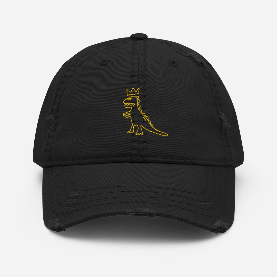 Basquiat Hat Dinosaur Pez Dispenser Distressed Dad Hat - Etsy