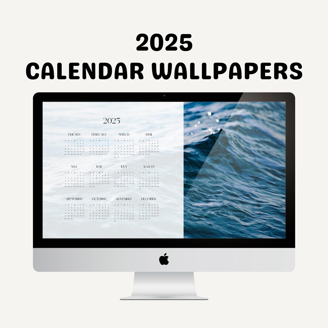 2025 Ocean Desktop Calendar Wallpapers, Scenic Computer Wallpaper ...