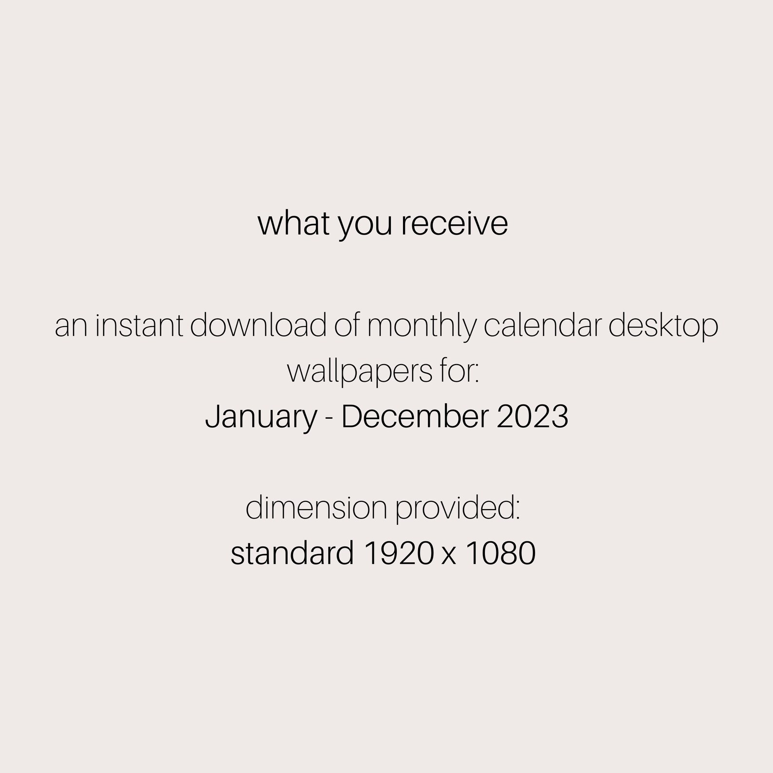 2023 Minimalist Monthly Desktop Calendar Wallpaper Zen - Etsy Canada