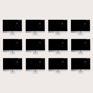 2024 Black Bow Monthly Desktop Calendar Wallpaper, Minimalist Computer ...
