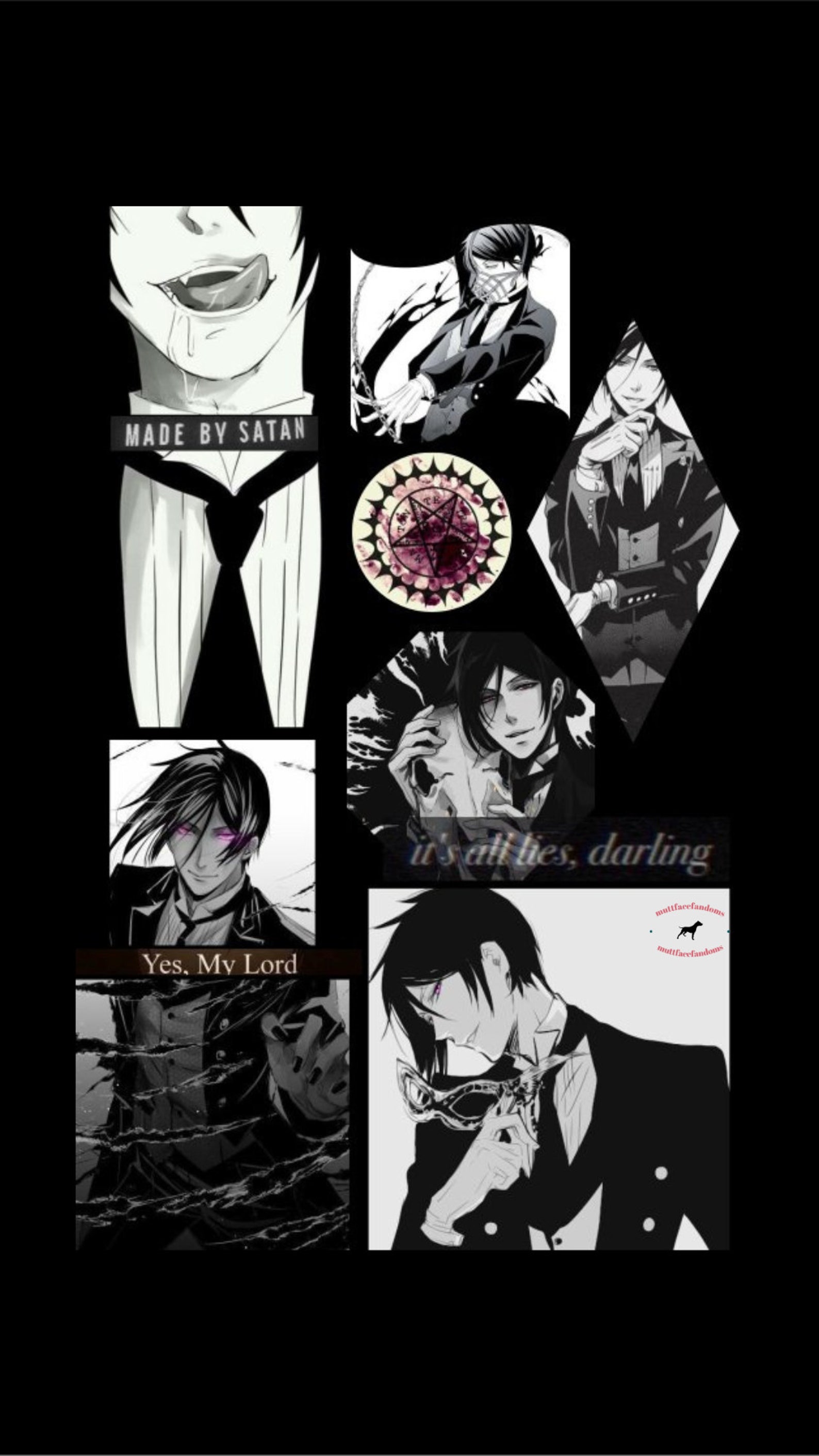 Black Butler Digital Wallpaper - Etsy