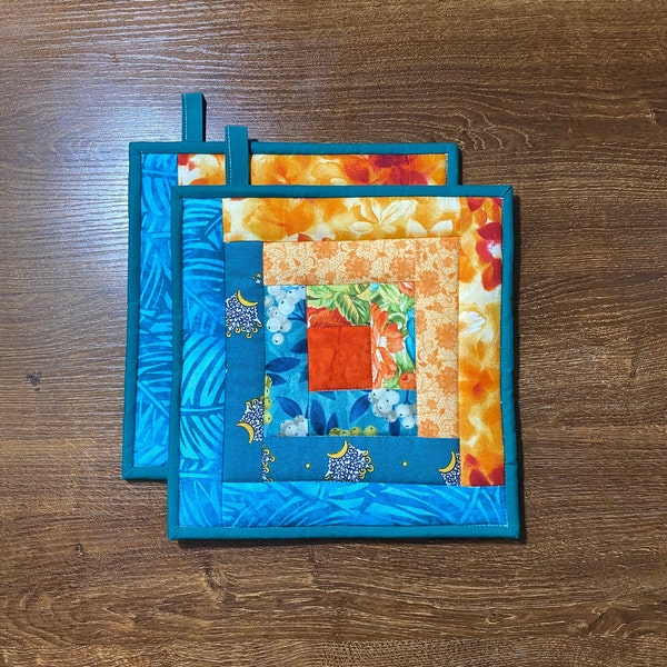 Patchwork Potholders - Etsy