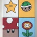 Mario Bros Icon Acrylic Painting - Etsy