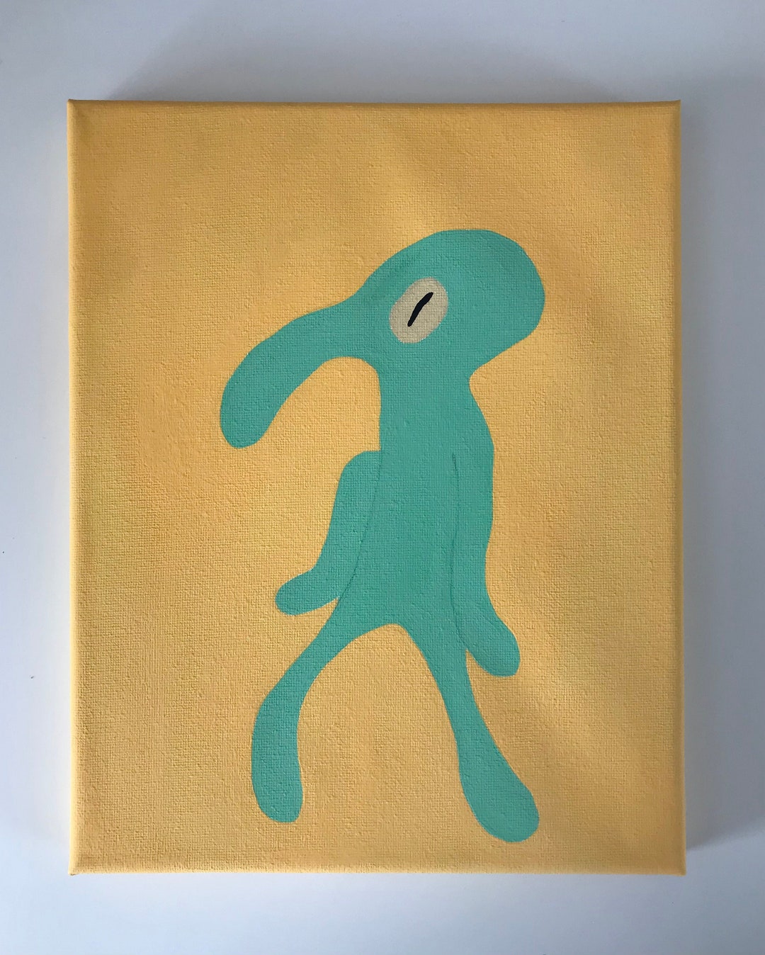 Squidward Acrylic Painting - Etsy
