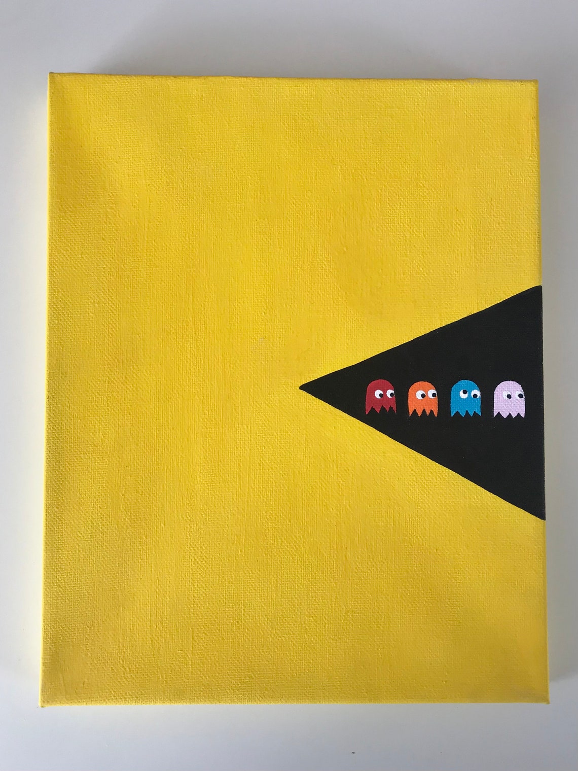Pac Man Acrylic Painting - Etsy