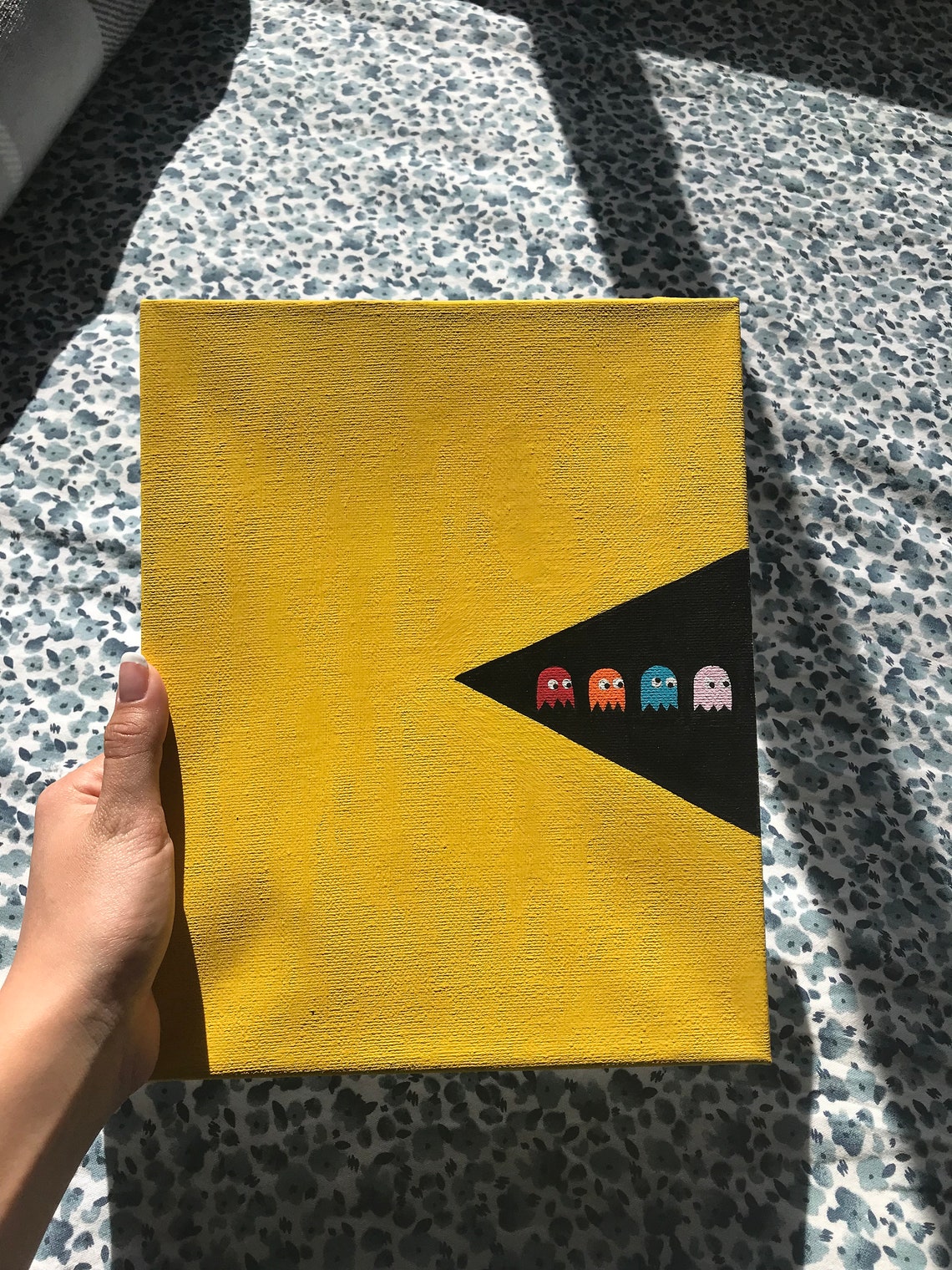 Pac Man Acrylic Painting - Etsy