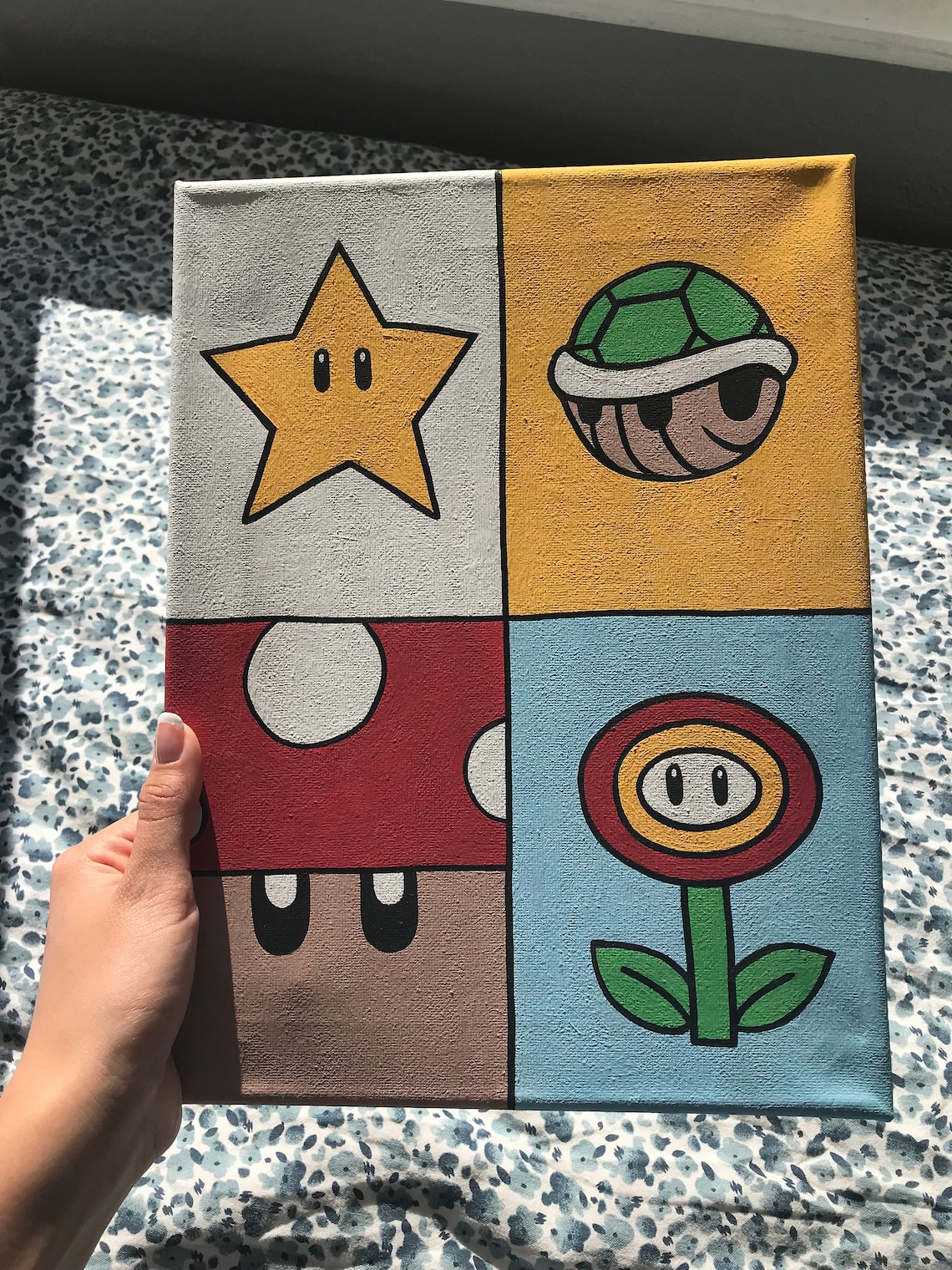 Mario Bros Icon Acrylic Painting - Etsy