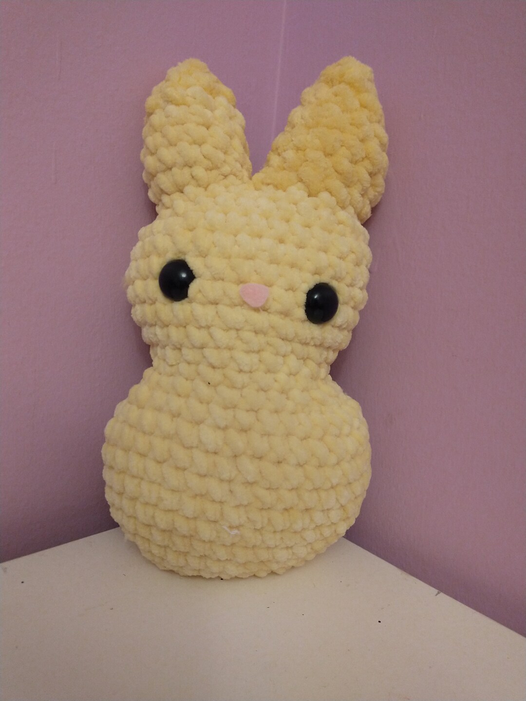 Crochet Yellow Peep Plushie - Etsy