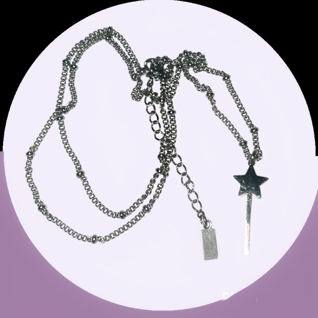 Stainless Steel Necklace, Magic Wand Necklace - Etsy