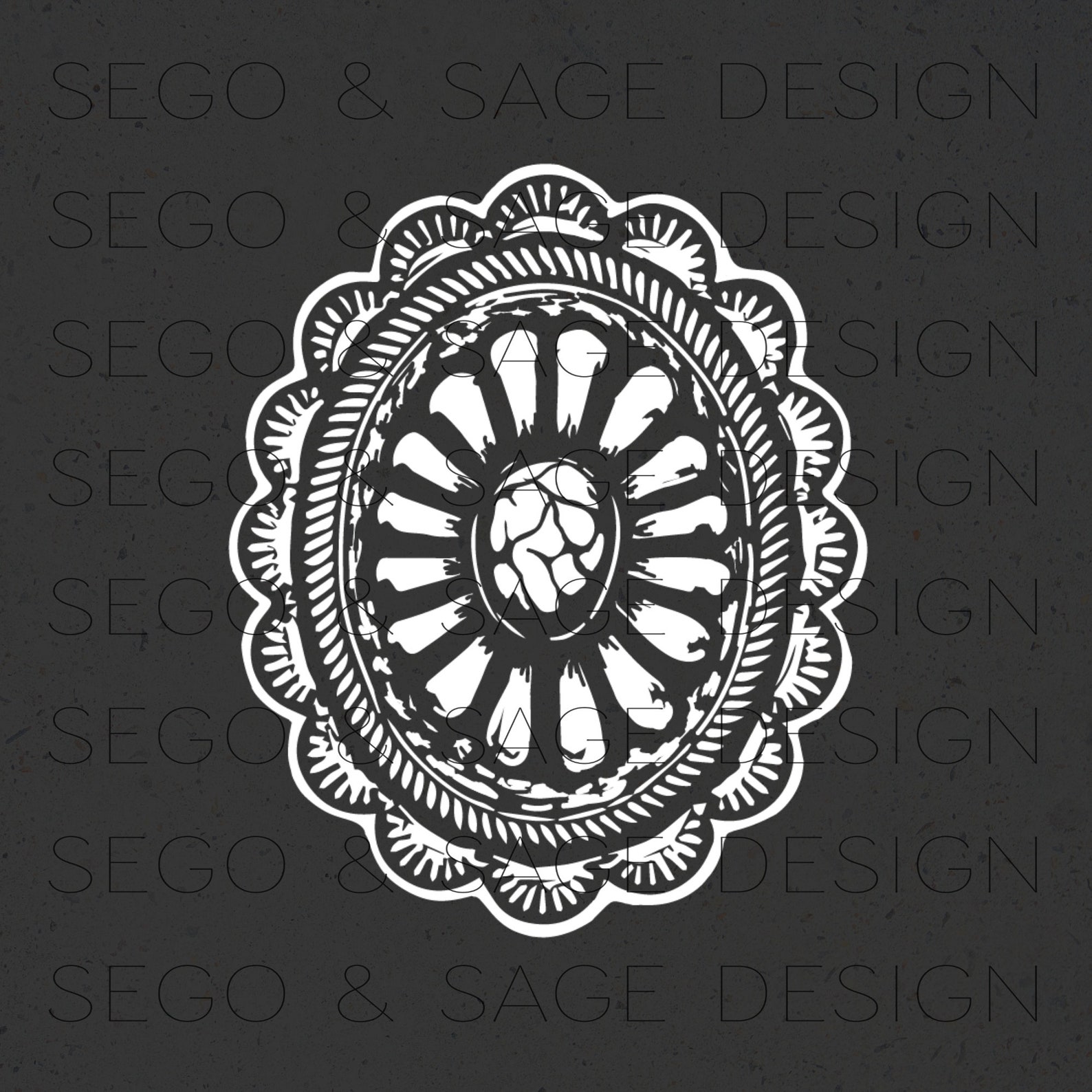 Concho PNG, Western PNG, Western Design, Cowgirl Print, Turquoise PNG ...