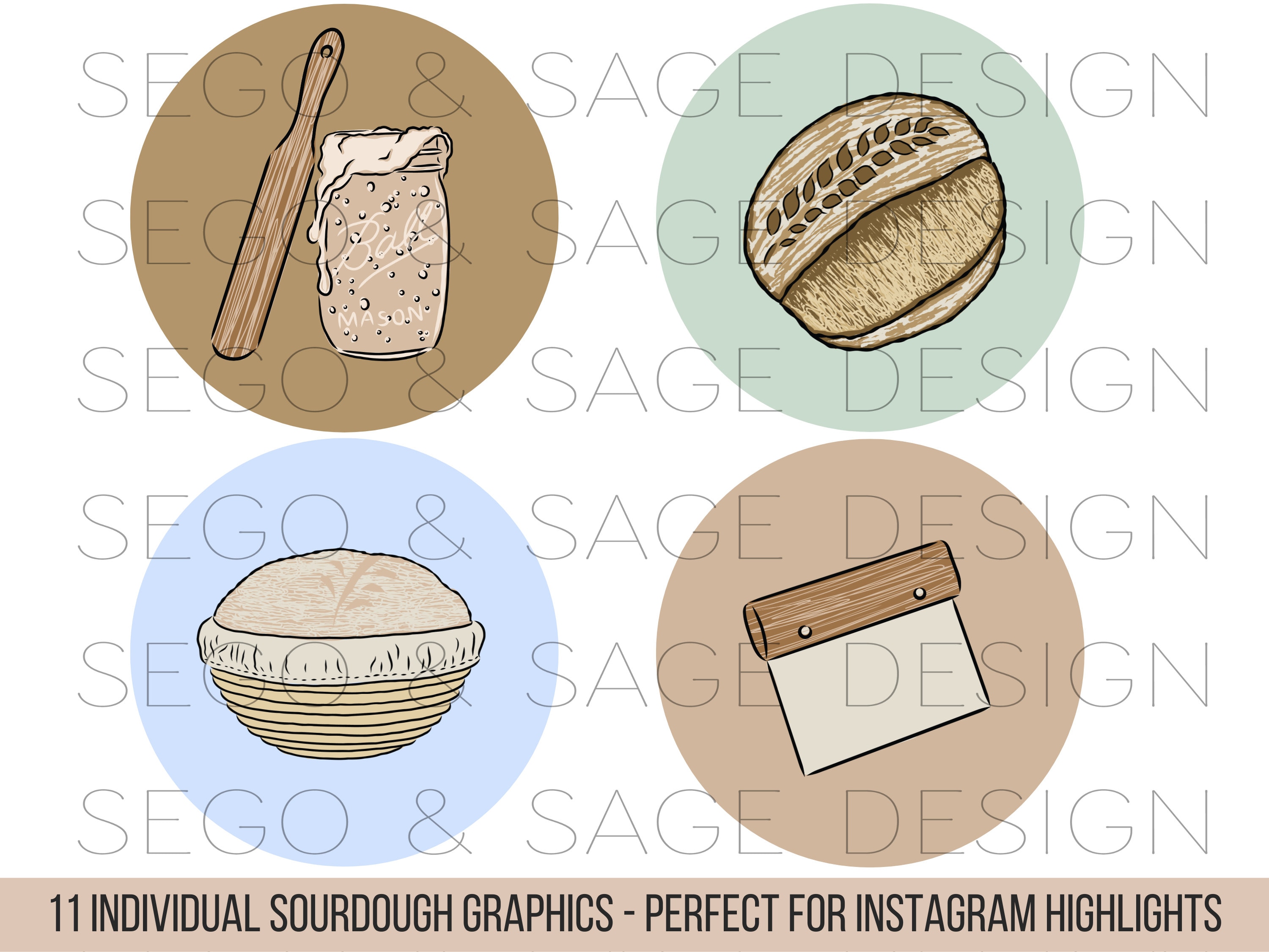 Sourdough Bread PNG, Sourdough Graphic, Bread Designs, Baking Instagram ...