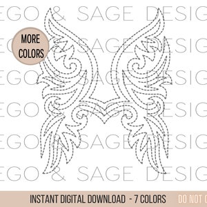 Butterfly Boot Stitch, Western Stitch, Cowboy Boot Design, Western ...