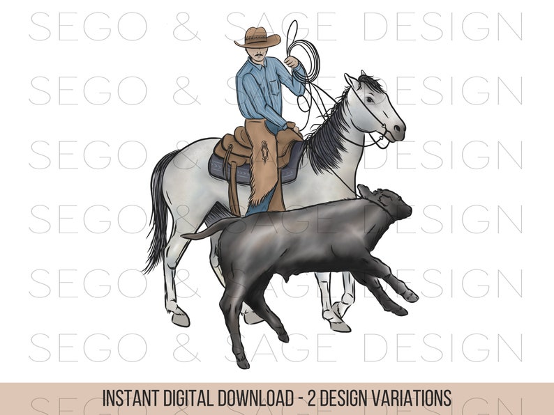 Kicking up Dust, Western PNG, Cowboy Design, Roping PNG, Rodeo Graphic ...