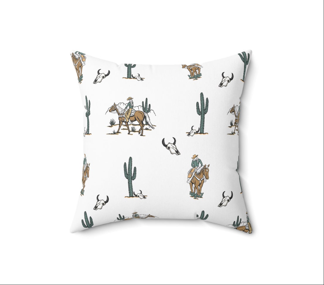 Cactus Cowgirl Pattern, Cowgirl Wallpaper, Western Seamless Digital ...