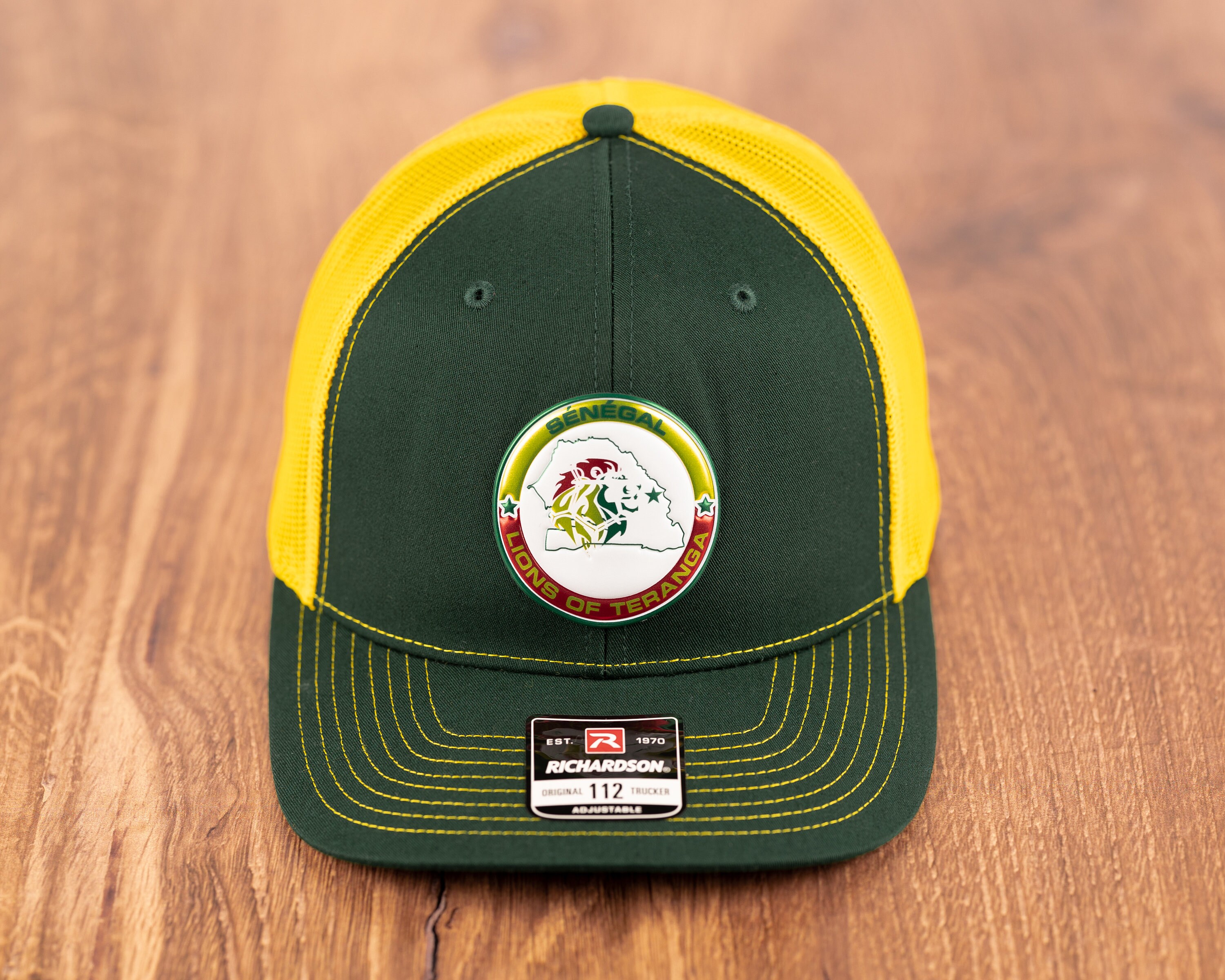Senegal Lions of Teranga Trucker Hat National Football Team Emblem ...