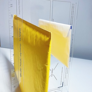 Acrylic USPS First Class Template Size Guide Measuring Postal Slot Gauge Large Envelope small Package card Making stationery shipping Tool Etsy UK