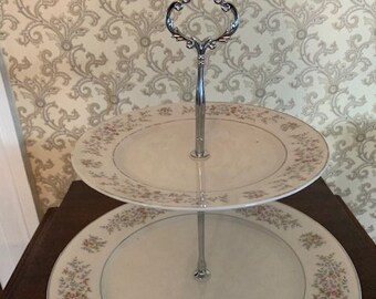 Two Tier Serving Plate - Etsy