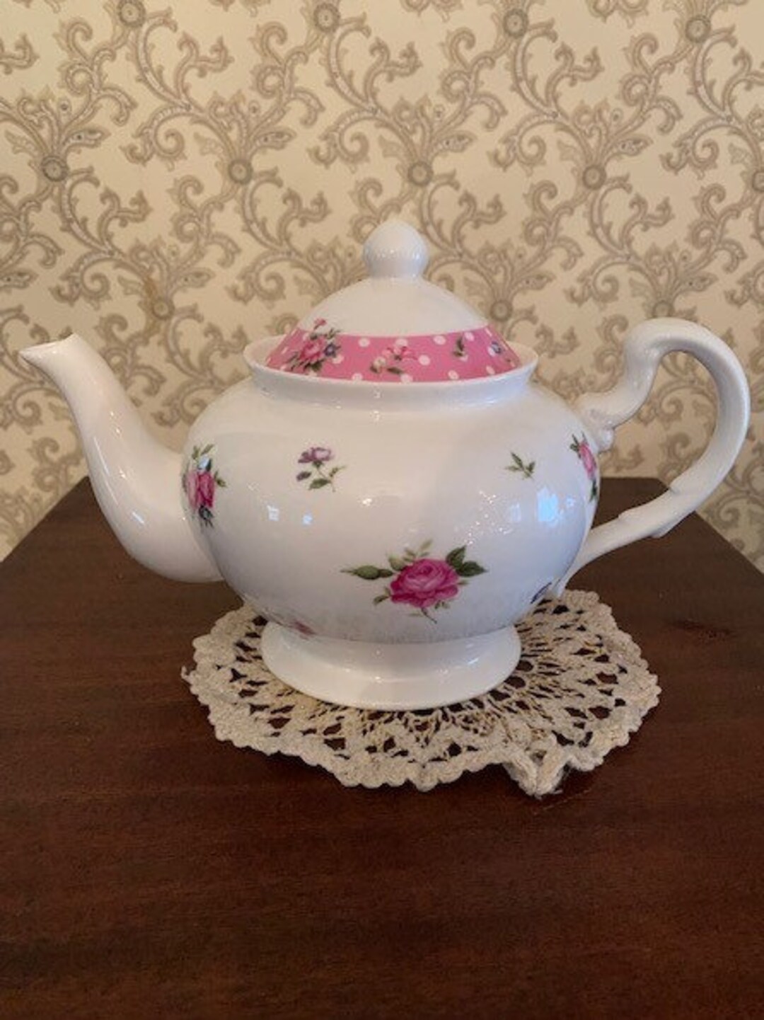Nantucket Home Rose Teapot - Etsy