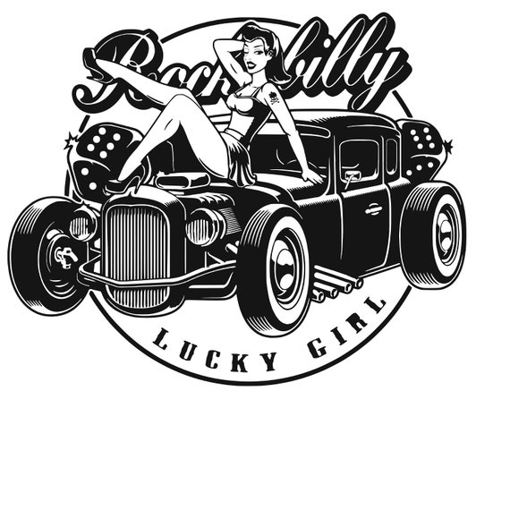 Rockabilly Lucky Girl Etsy