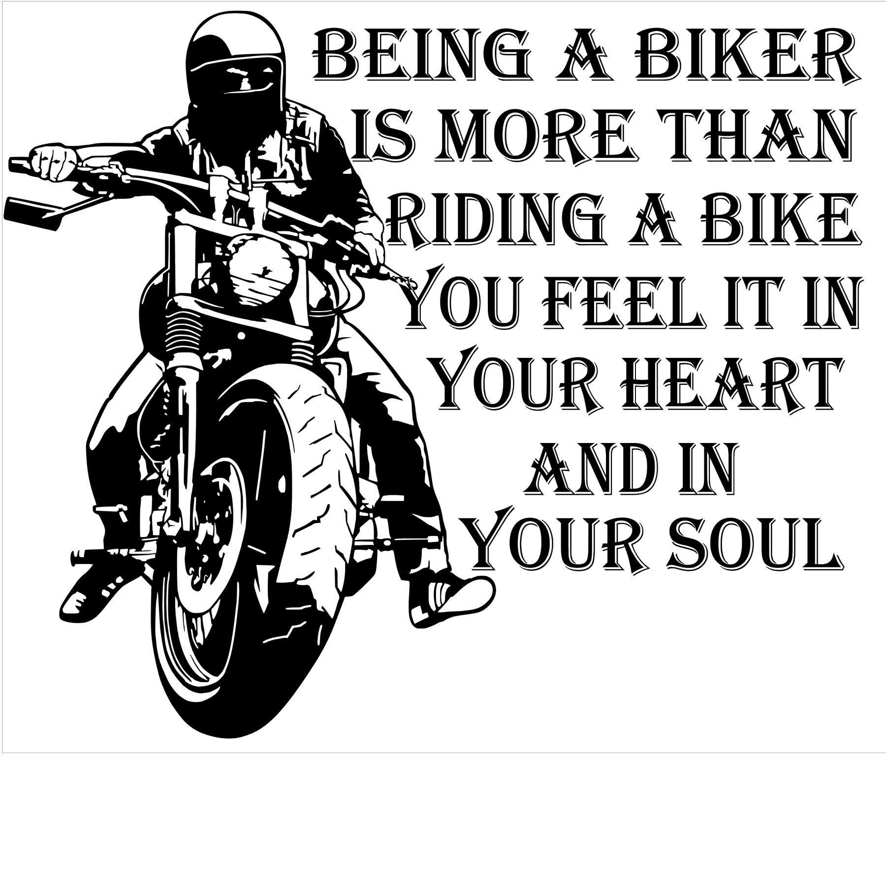 Biker Poem Colors Can Be Customized by Request. - Etsy