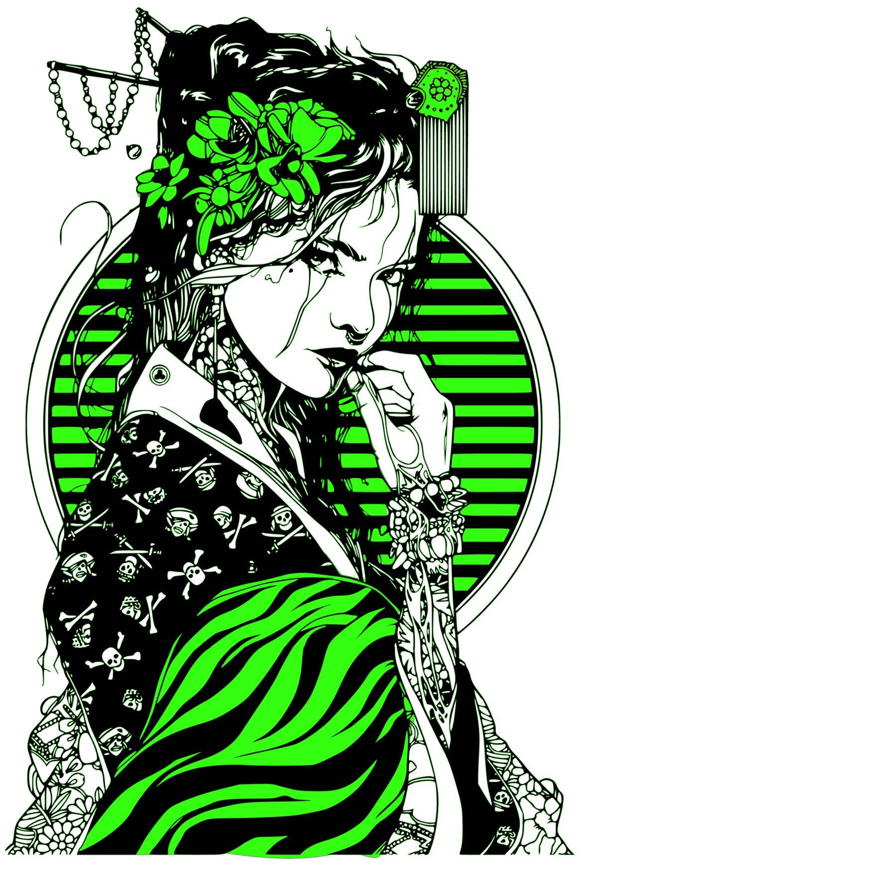 Geisha in the Green - Etsy