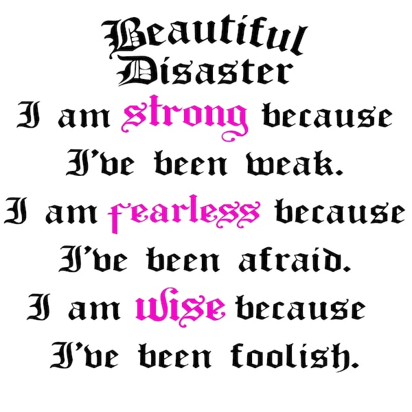 Beautiful Disaster Svg - Etsy