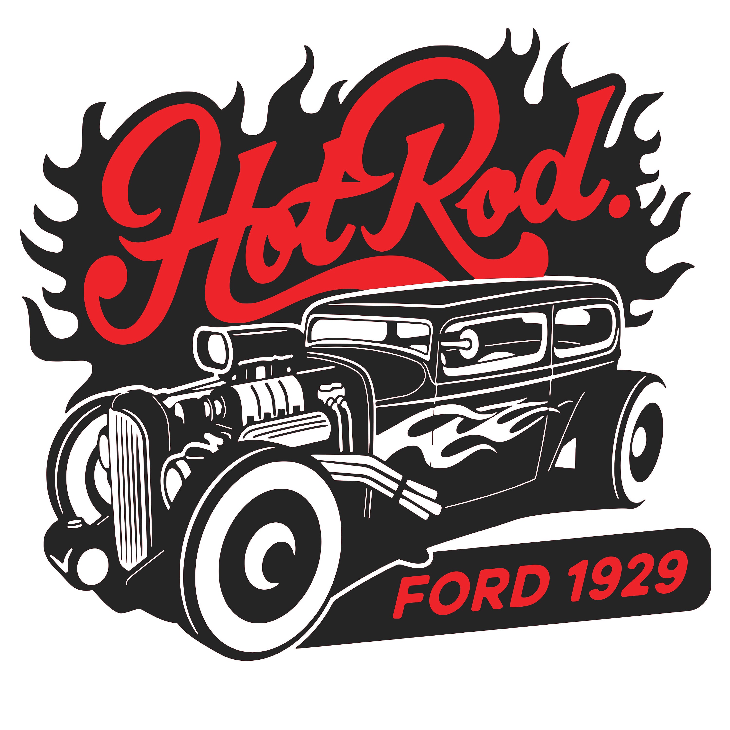 Hotrod Ford 1929 in Color colors Can Be Changed by Request. - Etsy