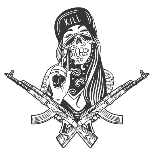 Gangsta Girl Drawing