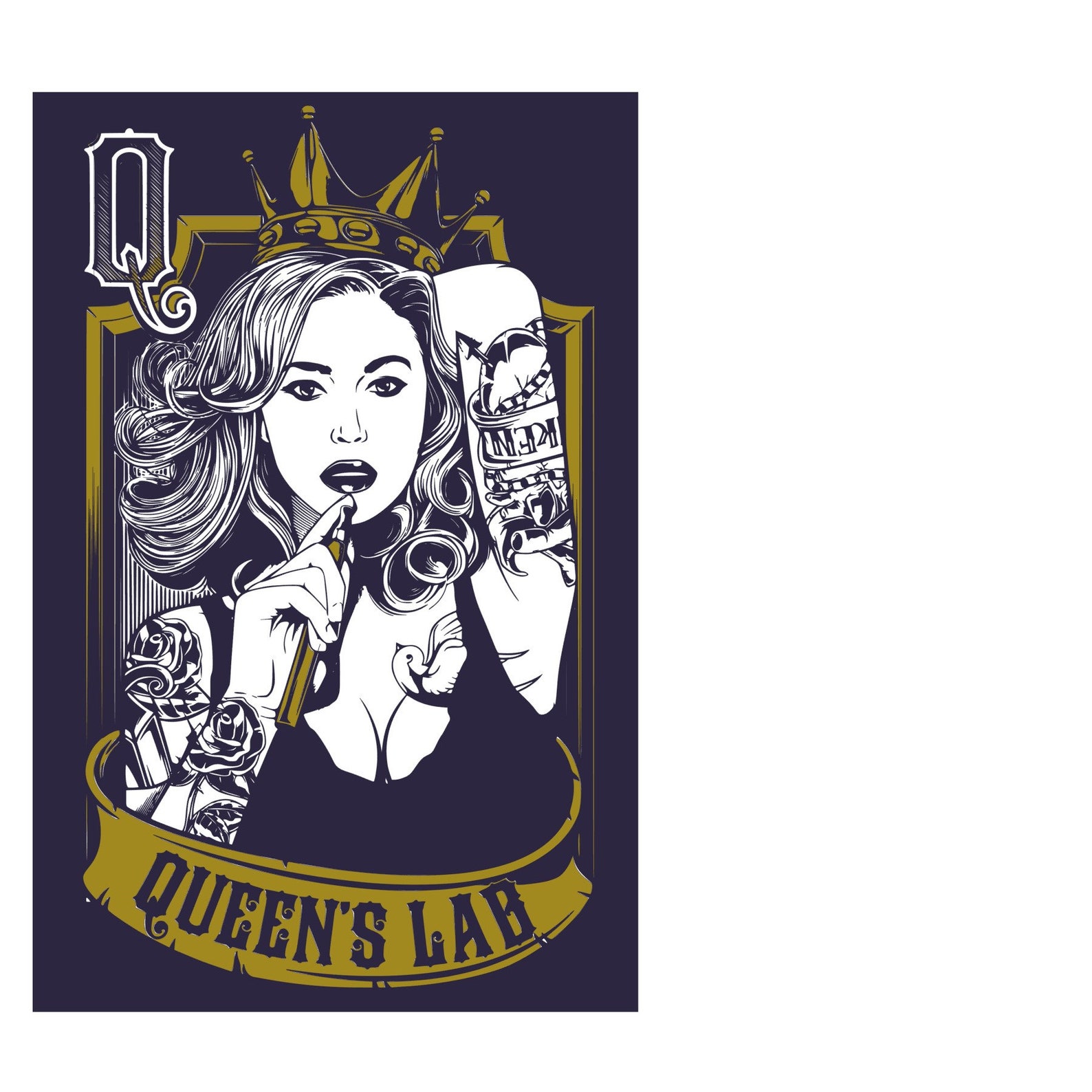 Queen' Lab Chicano Style - Etsy