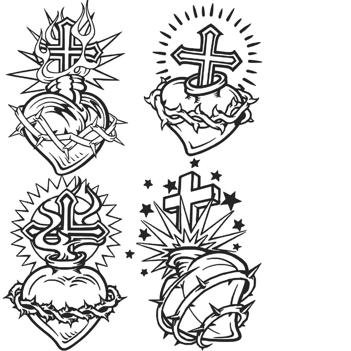 Heart and Cross Bundle 4 N1 - Etsy