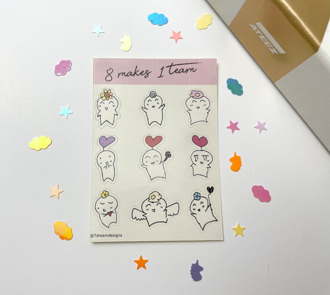 ATEEZ Hehetmon Sticker Sheet - Etsy