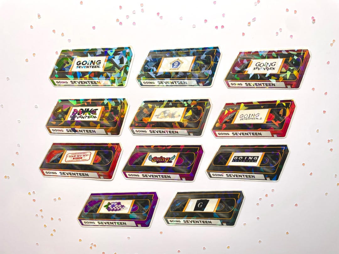 GOING SEVENTEEN VHS Sticker Set - Etsy