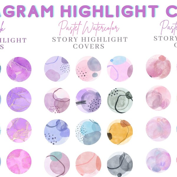 Highlight Covers - Etsy