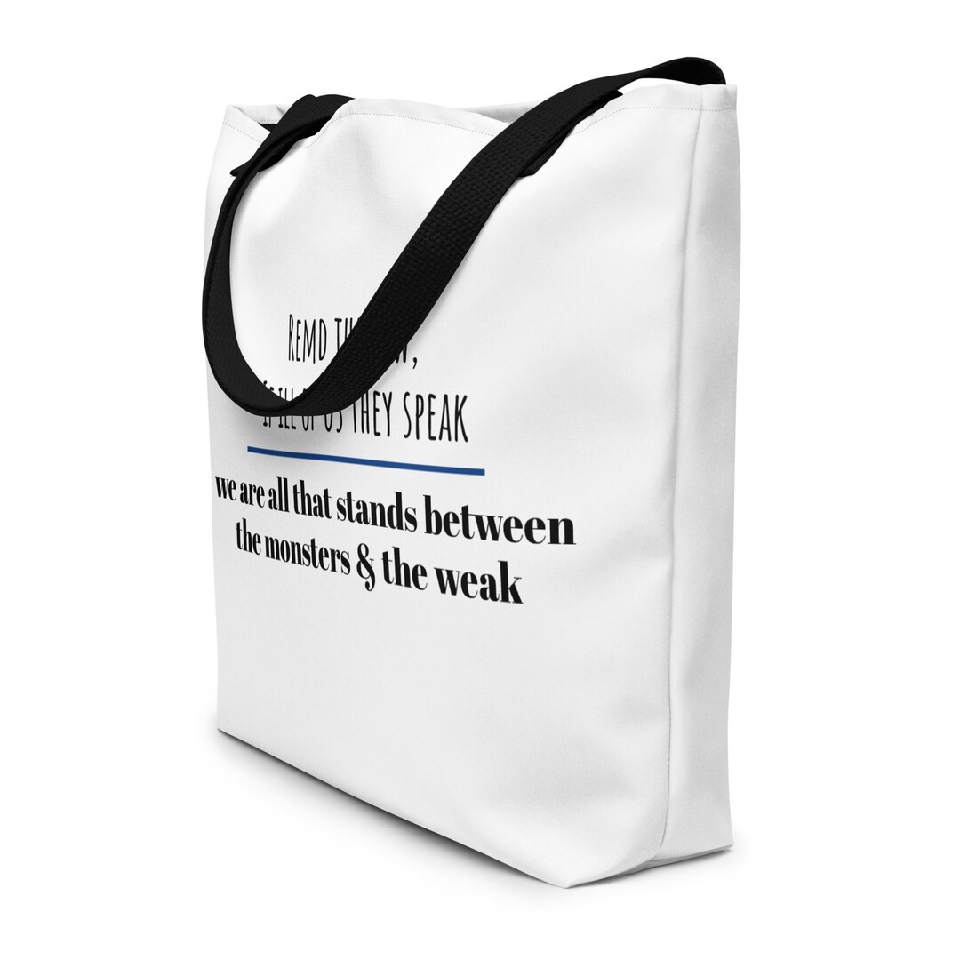 Remind The Few Famous Police Quote Large Tote Bag Etsy remind-the-few-famous-police-quote-large-tote-bag-etsy