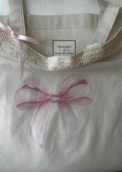 Pink Bow Tote Bag Coquette Cute Pink Ribbon Canvas Tote Bag 90s ...