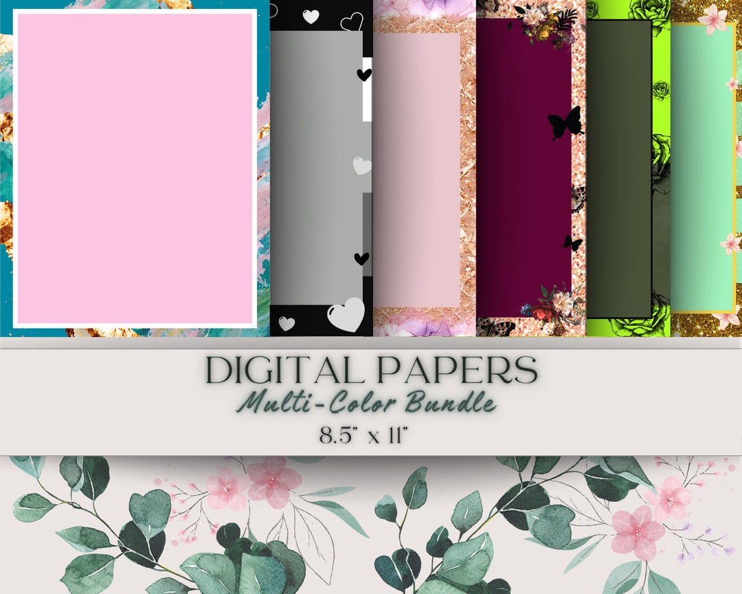 Multi Color Pattern Digital Paper | Printable | Digital | Instant ...