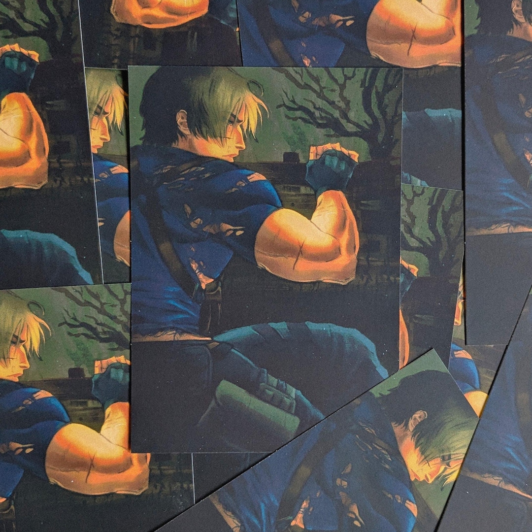 Leon Kennedy Sad Print - Resident Evil 4 Remake - Etsy
