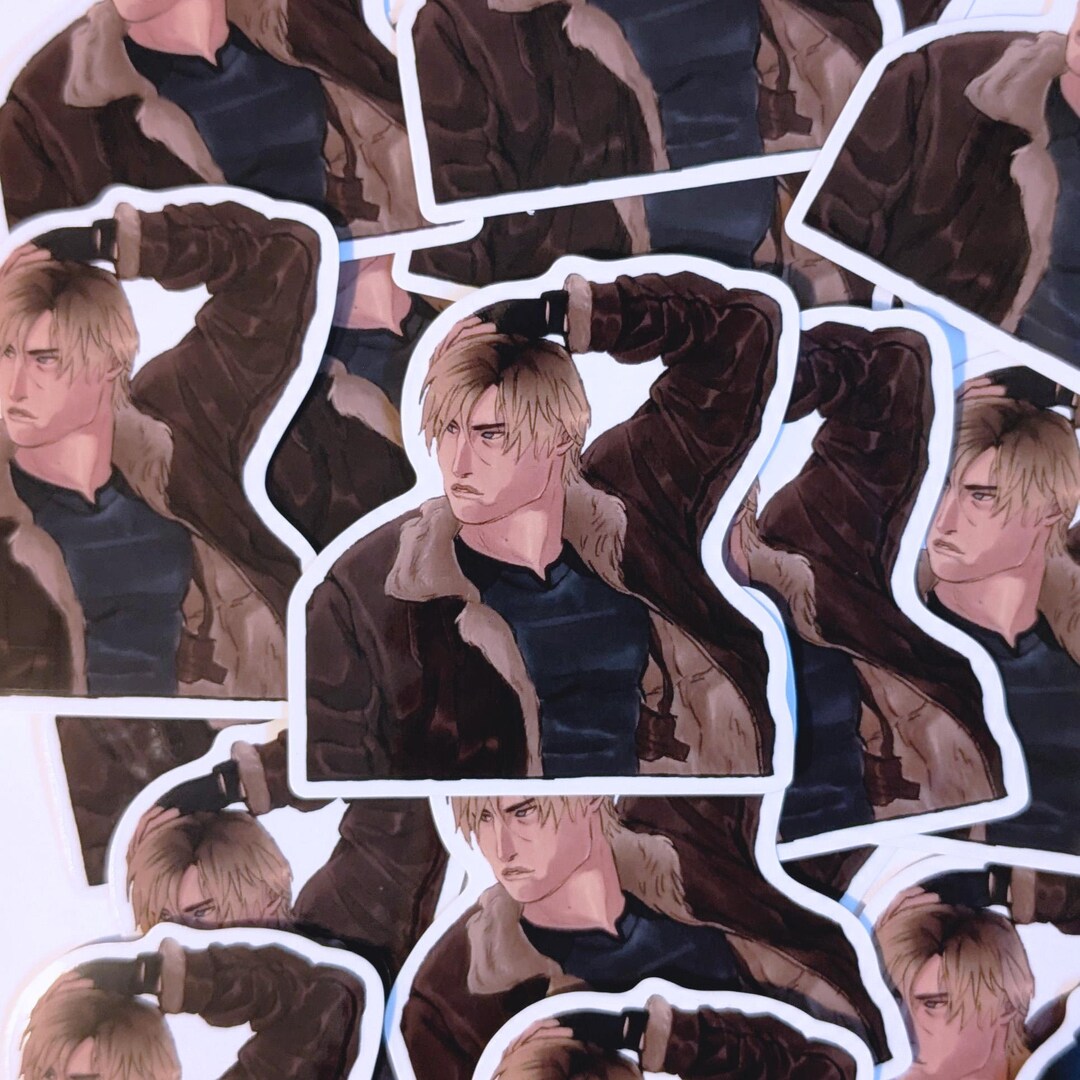 Leon Kennedy Transparent Sticker - Resident Evil 4 Remake - Etsy