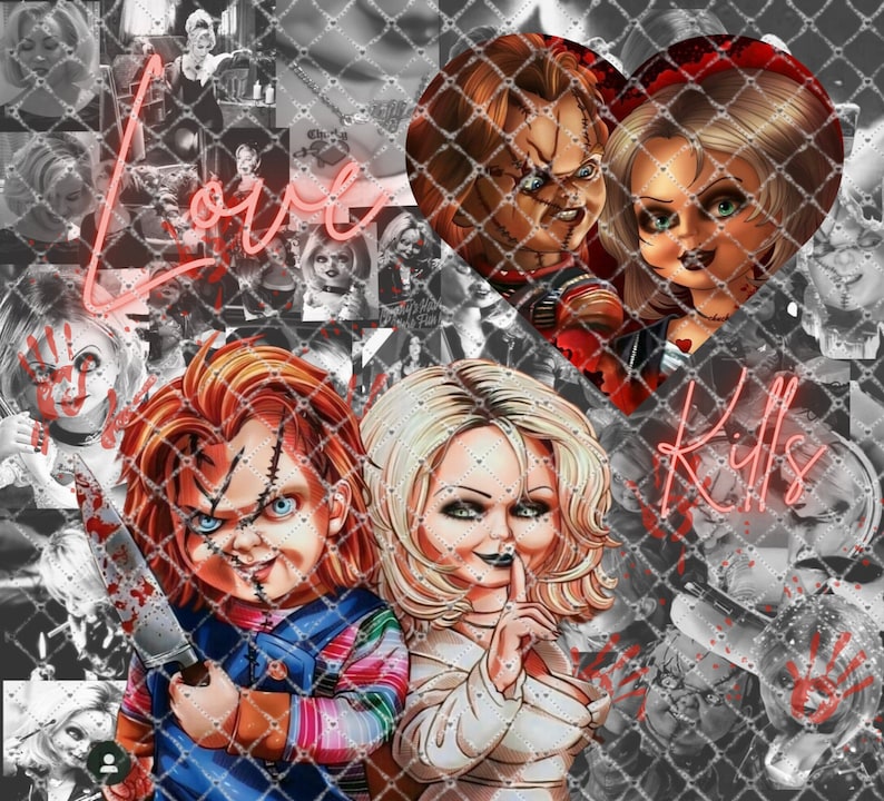 Tiffany and Chucky Png Tumbler Wrap - Etsy