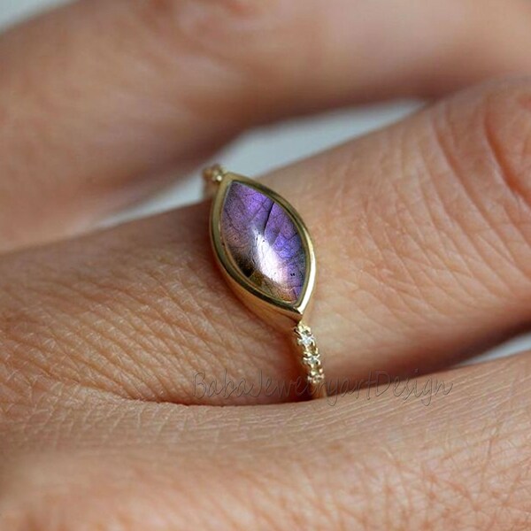 Labradorite Ring - Etsy