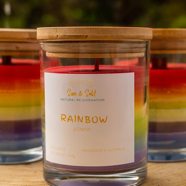 Rainbow Candles - Etsy