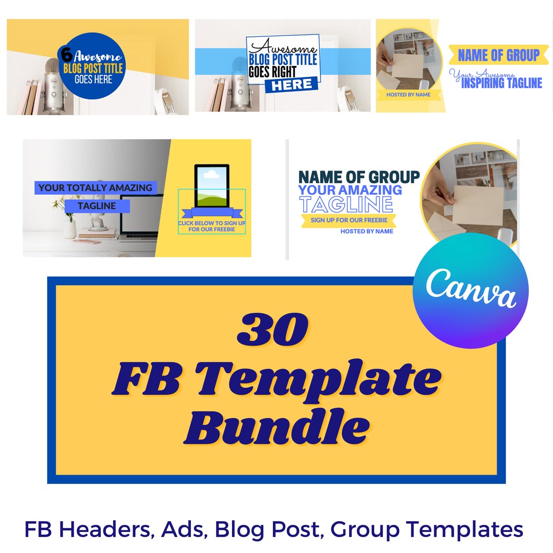 Facebook Group Templates, Editable Canva Templates, Facebook Post ...