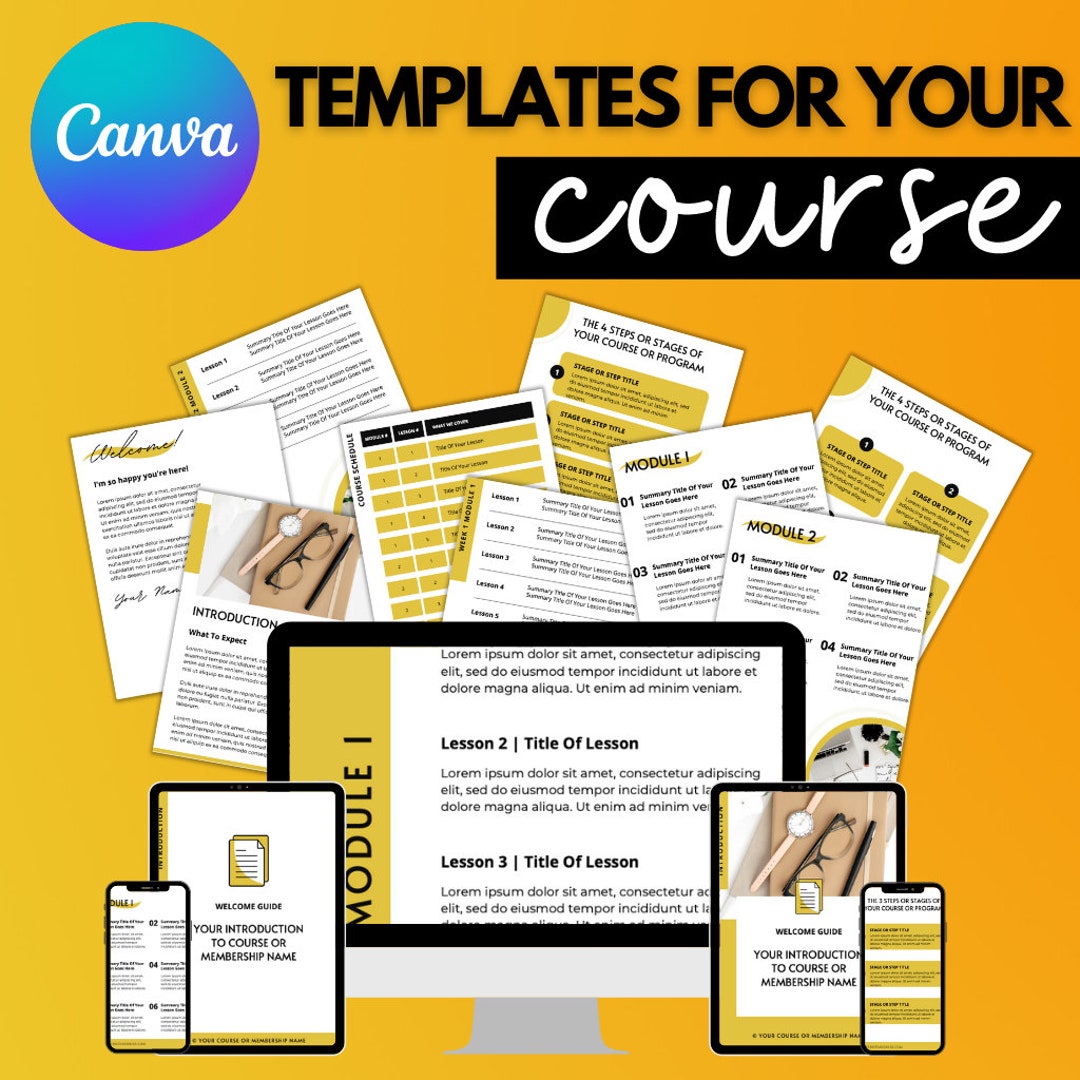Editable Canva Templates, Templates for Courses, Small Business ...
