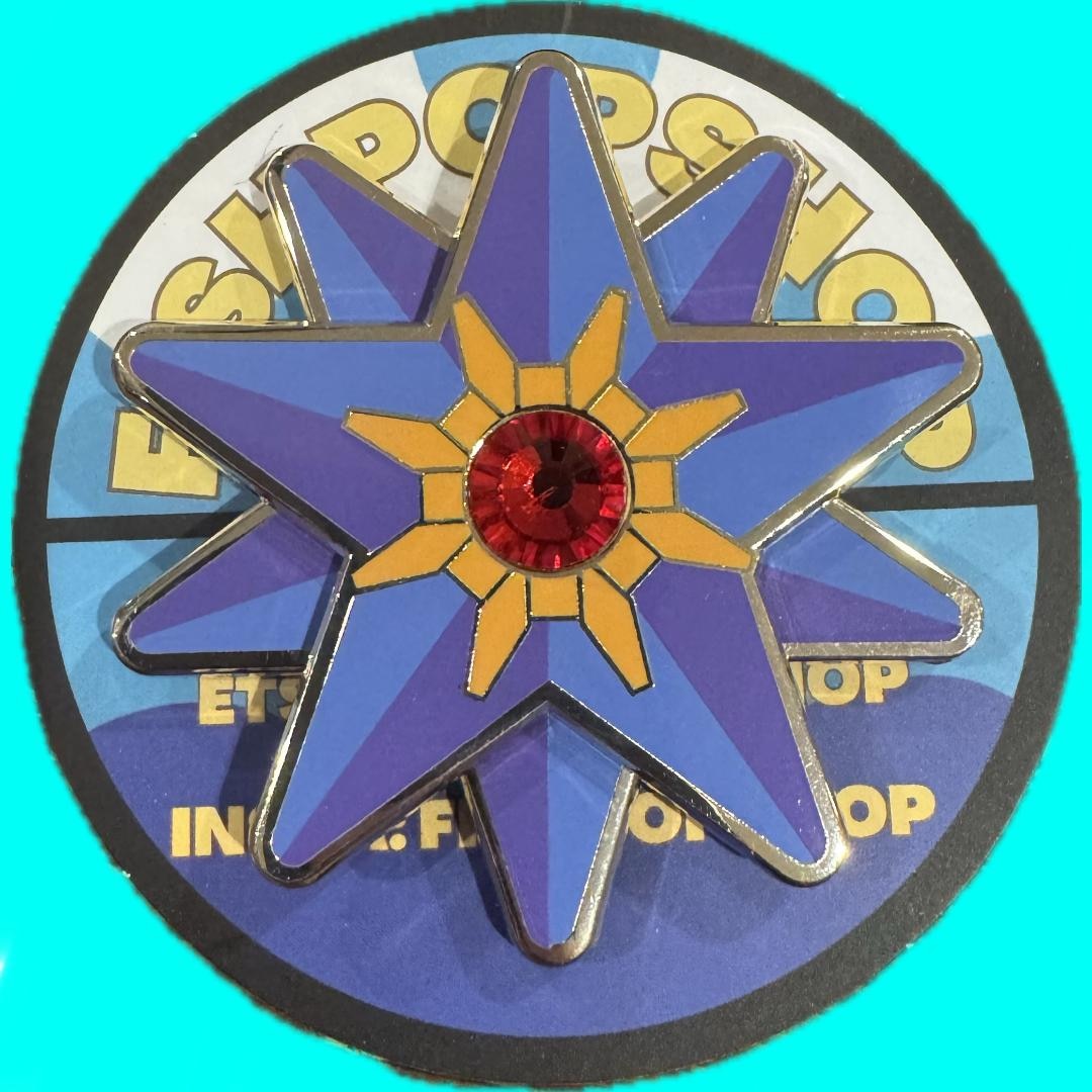 Starmie Spinner Enamel Pin - Etsy