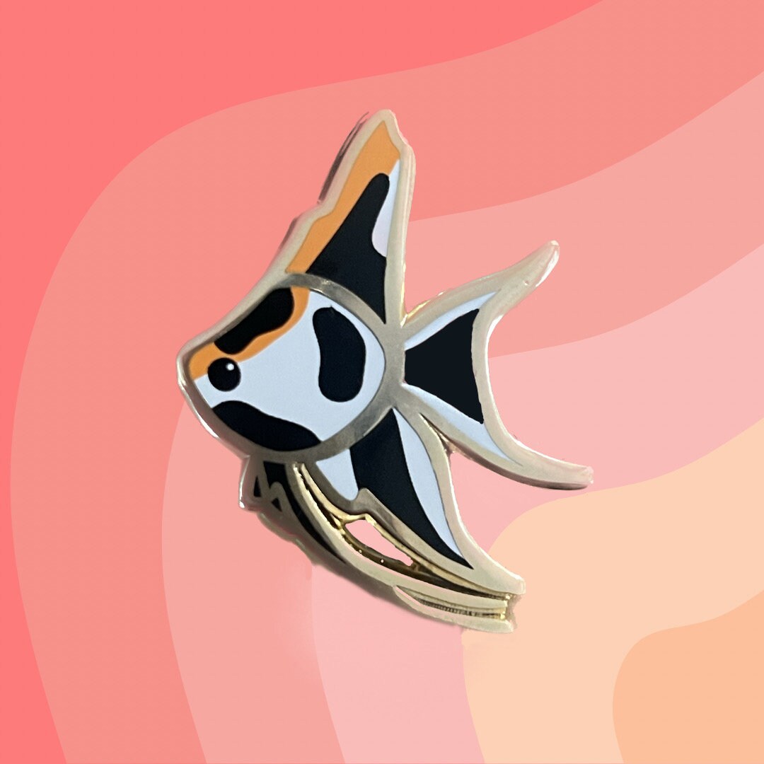 Koi Angelfish Hard Enamel Pins - Etsy