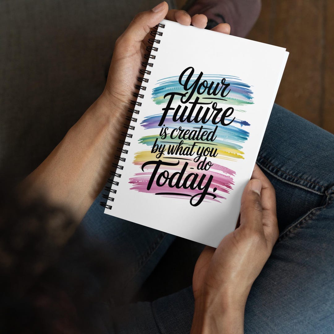Your Future is Created by What You Do Today Spiral Notebook ...